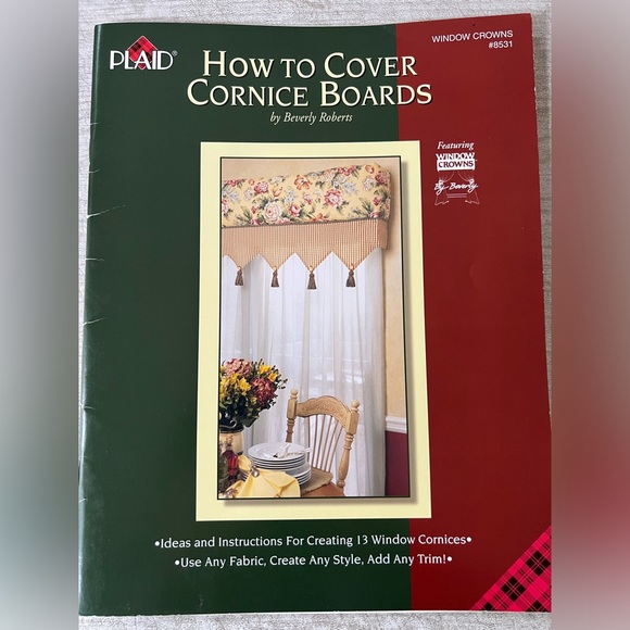 Plaid Enterprises, Inc. | Accents | Vintage How To Cover Cornice Boards ...